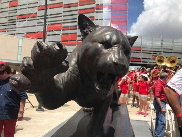 Bronze Cougar New Statue at University of Houston | Glanz Sculptures